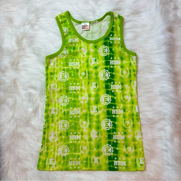 Othr | Tops | Y2k Green And White High School Musical Tank | Poshmark